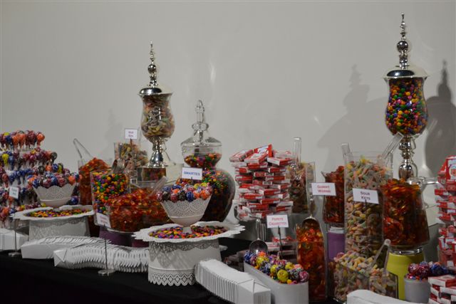 Retro Candy Table - Double Chocolate Fountain